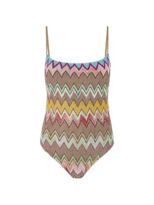 Missoni Zigzag Pattern One-piece Swimsuit - Multicolor