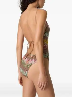 Missoni Zigzag Pattern One-piece Swimsuit - Multicolor