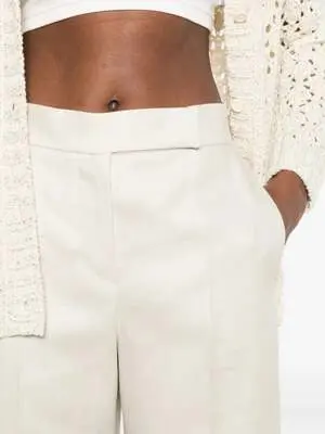 Max Mara Linen Wide Leg Trousers - Multicolor