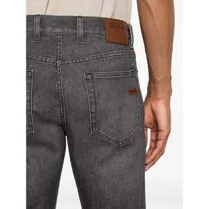 Zegna Grey Denim Slim-fit Jeans
