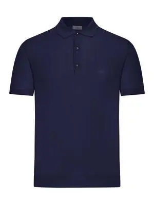 Etro Short-sleeved Cotton Polo Shirt - Blue