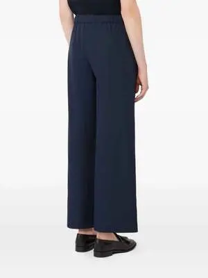 Max Mara Cotton Wide Leg Pants - Multicolor