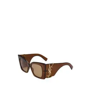 Saint Laurent Logo Detail Cat-eye Frame Sunglasses