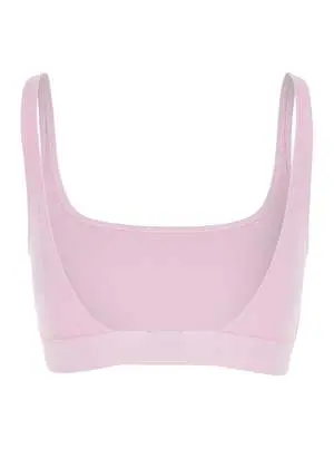 TOM FORD Top Bralette With Wide Neckline And Logo Lettering On The Front In Modal Stretch - Pink