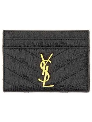 Saint Laurent Portacarte Cassandre - Black