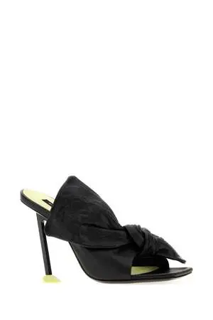 Givenchy Leather Boudoir Mules - Black