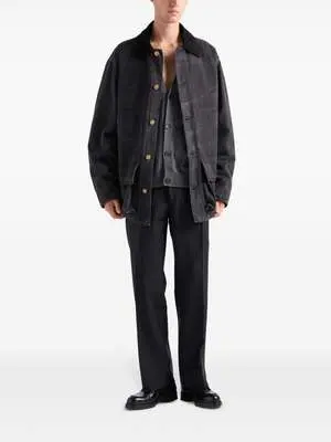Prada Wool And Mohair Tailored Pants