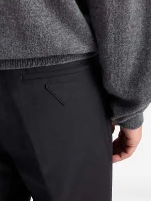 Prada Wool And Mohair Tailored Pants