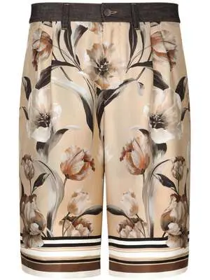 Dolce & Gabbana Floral Print Bermuda Shorts - Multicolor