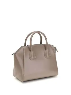 Givenchy Antigona Small Leather Box Handbag - Gray
