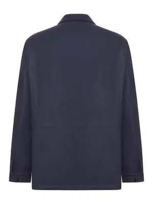 Kiton Multi-pocket Cashmere Field Jacket - Blue