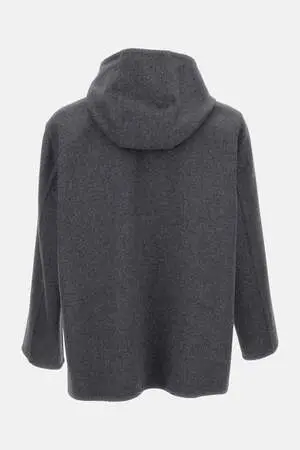 Bottega Veneta Double-face Wool Hooded Blouson Jacket