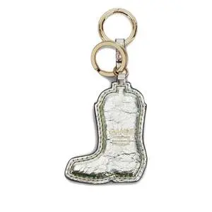 GANNI Tone Boot Shape Keyring - Silver