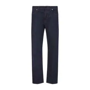 Stone Island Straight Leg Denim Jeans - Blue