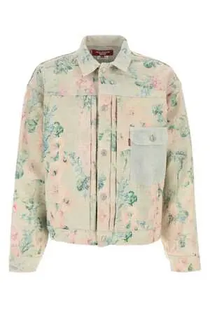 Junya Watanabe Embroidered Floral Canvas Jacket - Multicolor