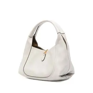 Gucci Horsebit Detail Top Handle Bag - Cream