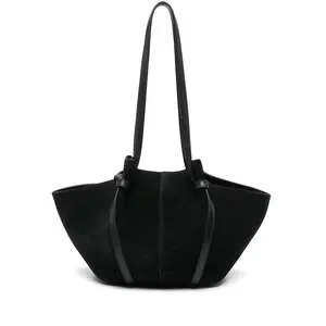 Yuzefi Suede Tote Bag - Black