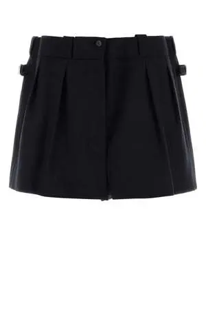Prada Virgin Wool Shorts - Blue
