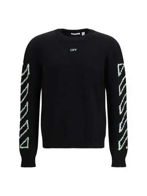 Off-white Medium Knit Sweaters For Men