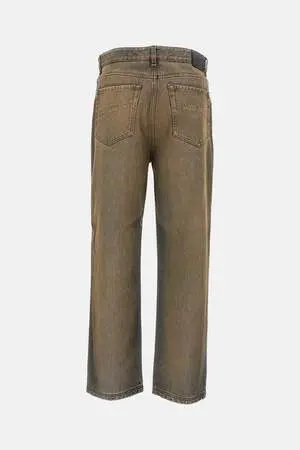 Fendi Cotton Trousers With Washed Effect