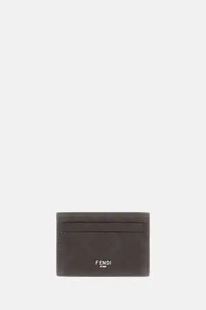 Fendi Slim Cardholder In Shadow Leather - Multicolor