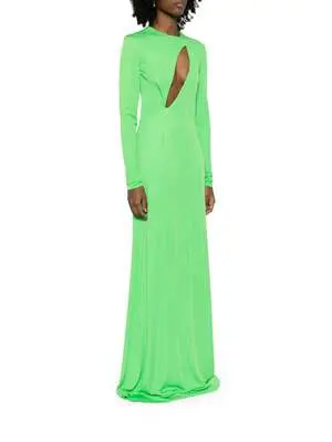 TOM FORD Long Sleeve Cut Out Evening Dress