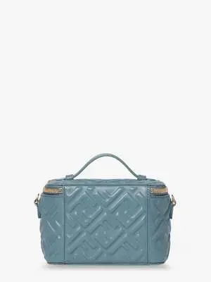 Fendi Vanity Leather Crossbody Bag With Ff Motif - Multicolor