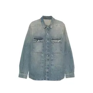 Rick Owens Washed Indigo Denim Jacket
