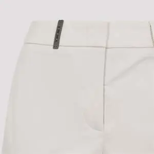 Peserico Stretch Cotton Straight Leg Trousers - Multicolor