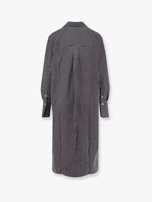 TOTEME Striped Kimono-sleeve Shirtdress - Multicolor