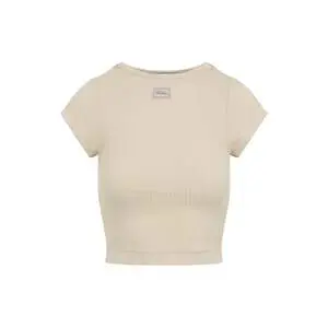 JEAN PAUL GAULTIER Jean Paul Gaultier Ribbed Cropped T-Shirt