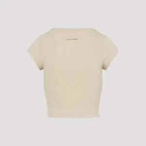 JEAN PAUL GAULTIER Ribbed Cropped T-shirt - Multicolor