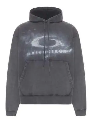 Balenciaga Crayon Loop Logo Hoodie - Black