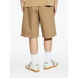 Jacquemus Cotton Denim Shorts - Brown
