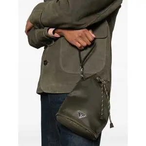 Prada Recycled Polyamide Drawstring Bucket Bag