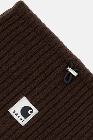 Sacai X Carhartt Wip Wool-blend Neck Warmer