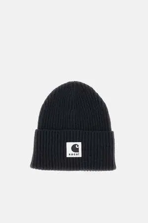 Sacai Carhartt Wip Wool-blend Beanie - Multicolor