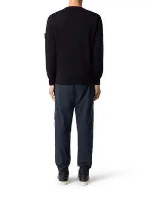 Stone Island Crew Neck Sweater With Badge - Multicolor