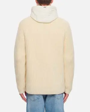 Herno Knitted Hooded Cardigan