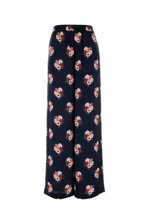 Fendi Printed Silk Wide-leg Pants - Multicolor