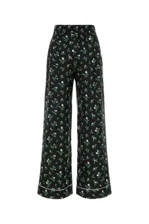 Dolce & Gabbana Printed Silk Pants