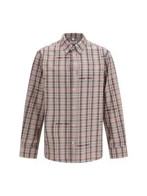 Off-White Flannel Shirt - Pink