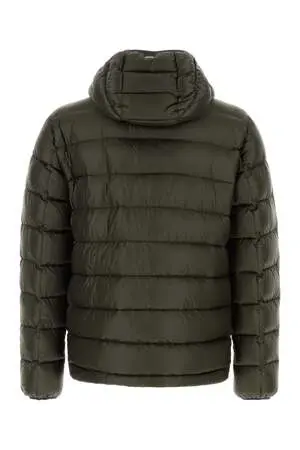 Herno Olive Nylon Down Jacket