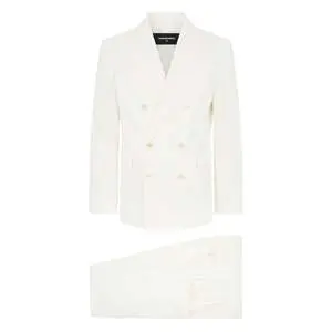 Dsquared2 Suits Double Breasted Suits - White
