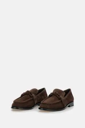 Bottega Veneta Suede Loafers With Knot Detailing