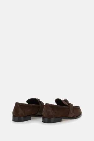 Bottega Veneta Suede Loafers With Knot Detailing