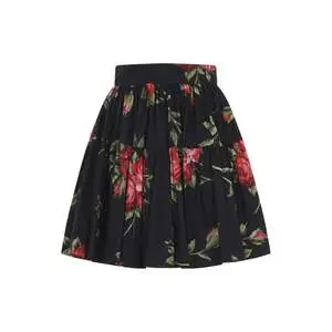 Dolce & Gabbana Floral Cotton Mini Skirt - Multicolor