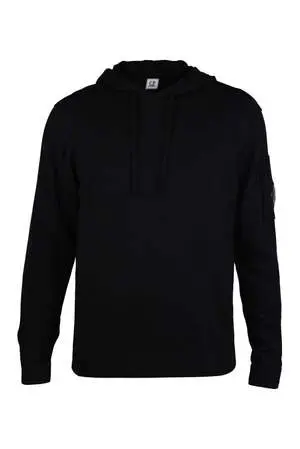 C.P. COMPANY Cotton Hoodie - Black