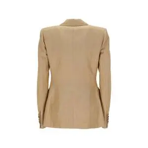 BLAZÉ MILANO Sand Beige Double-breasted Jacket - Cream