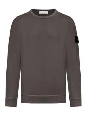 Stone Island Crewneck Sweatshirt With Compass Logo - Multicolor
